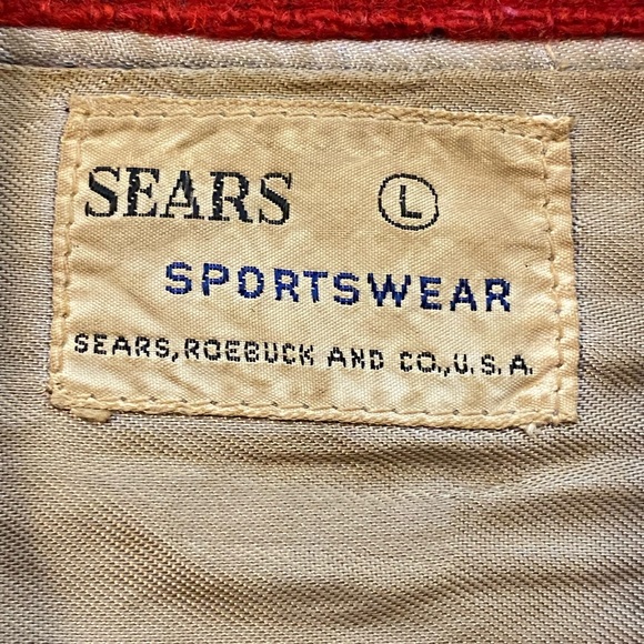 Sears | Jackets & Coats | Vintage Sears 5s 60s Mens Buffalo Plaid Wool ...
